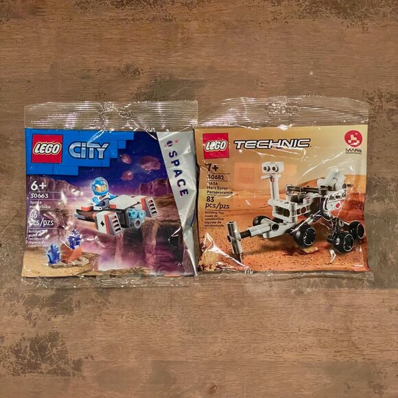 Lego | Toys | Lego 3682 30663 City Space Hoverbike Technic Mars Rover ...